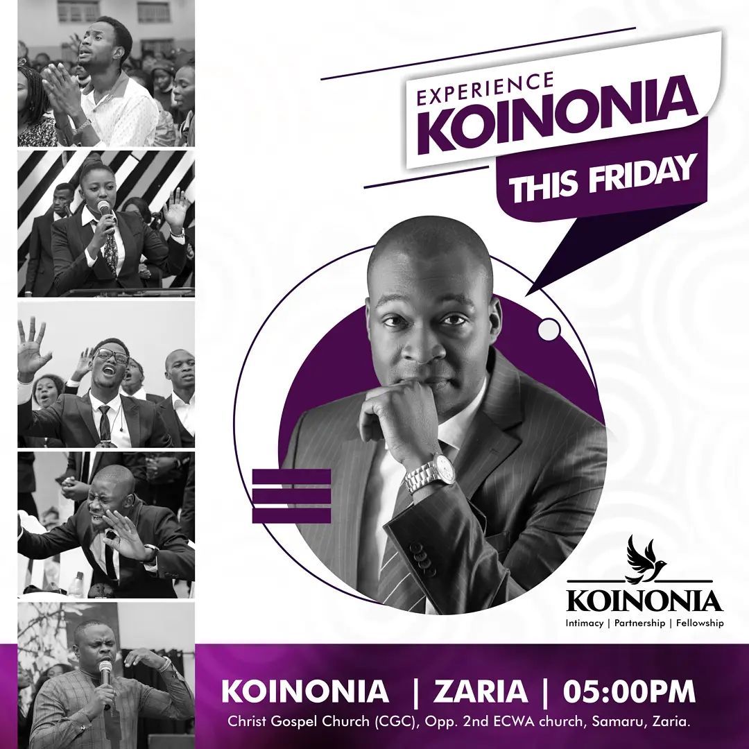 KOINONIA ZARIA SERVICES – ALL DETAILS