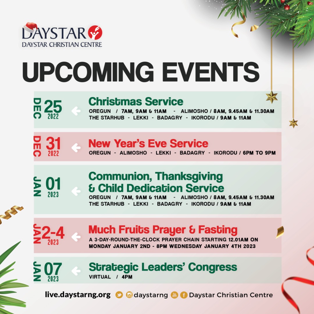 DAYSTAR 2022/2023 CROSS OVER SERVICE LIVE BROADCAST