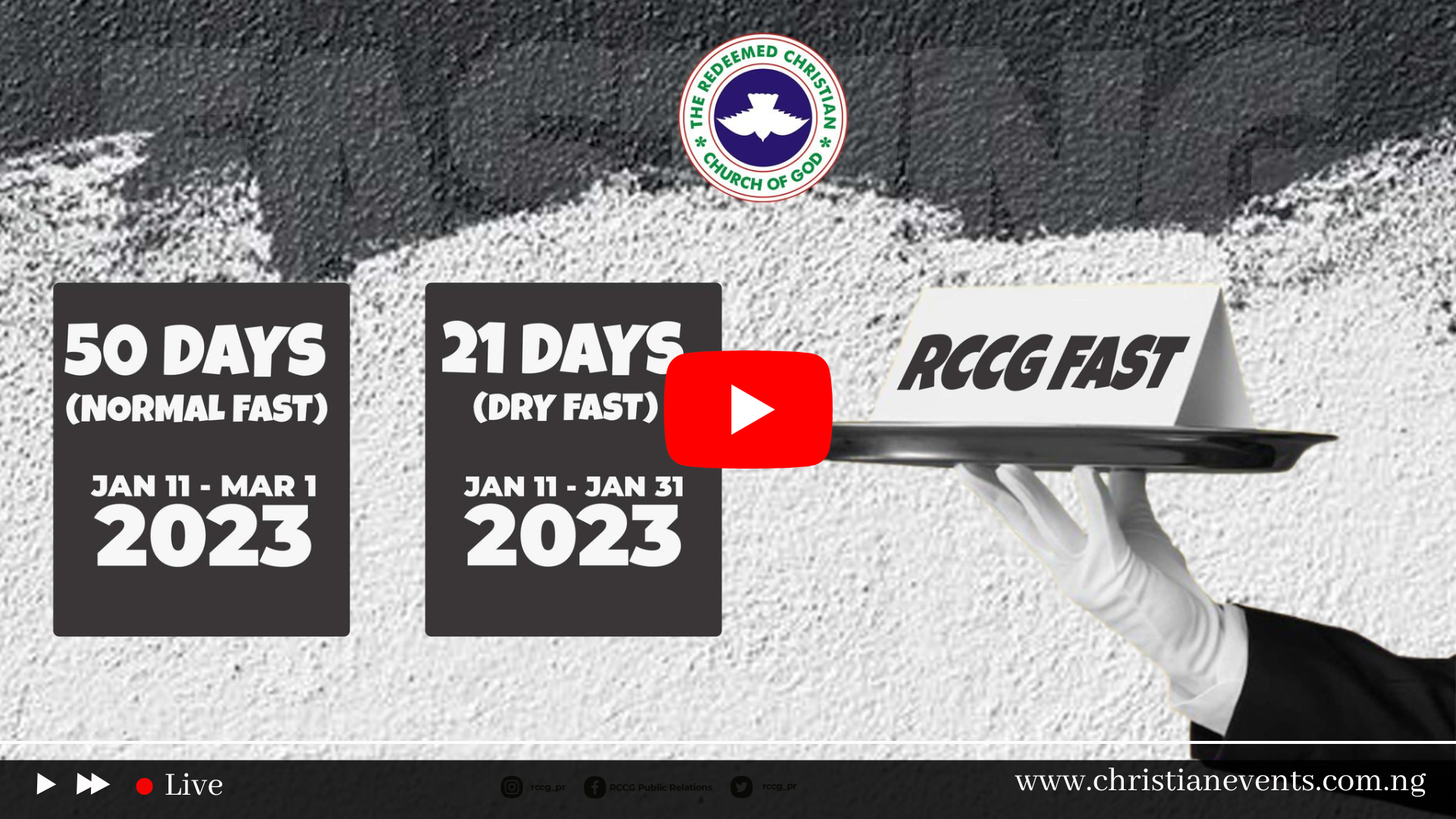 HOLY GHOST NIGHT - RCCG ANNUAL FASTING AND PRAYER 2024 LIVE BROADCAST