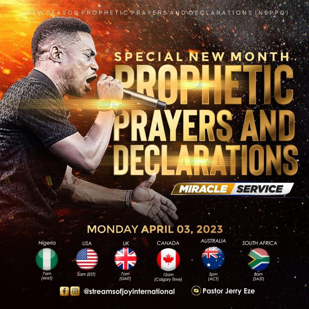 NSPPD LIVE 3RD APRIL 2023 - MIRACLE SERVICE Archives - Nigeria ...