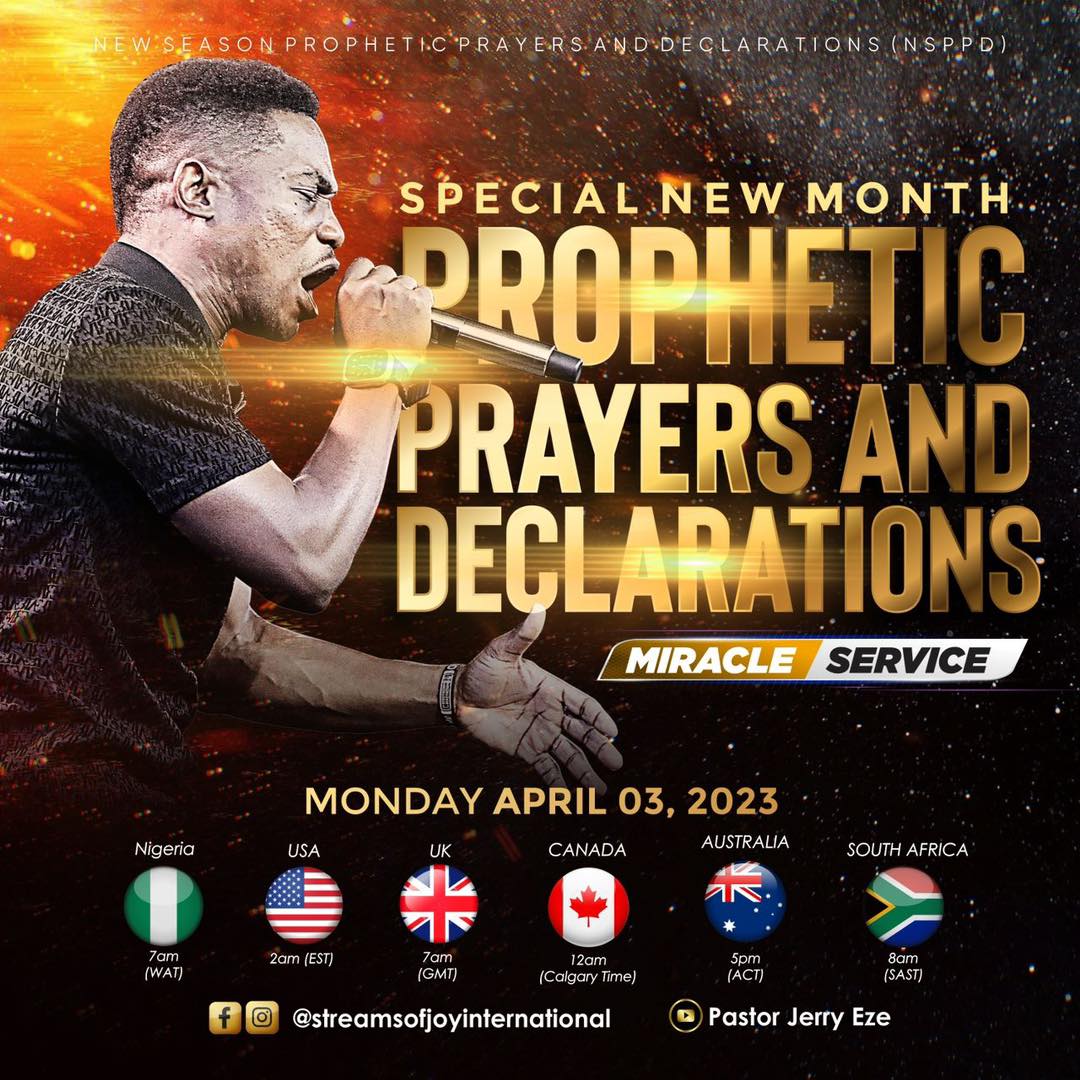 NSPPD LIVE 3RD APRIL 2023 - MIRACLE SERVICE Archives - Nigeria ...