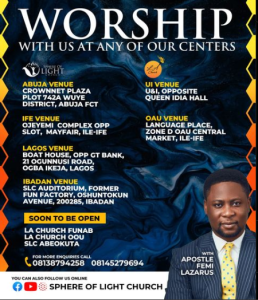 SPHERE OF LIGHT CHURCH – UPDATED INFORMATION ABOUT SPHERE OF LIGHT CHURCH