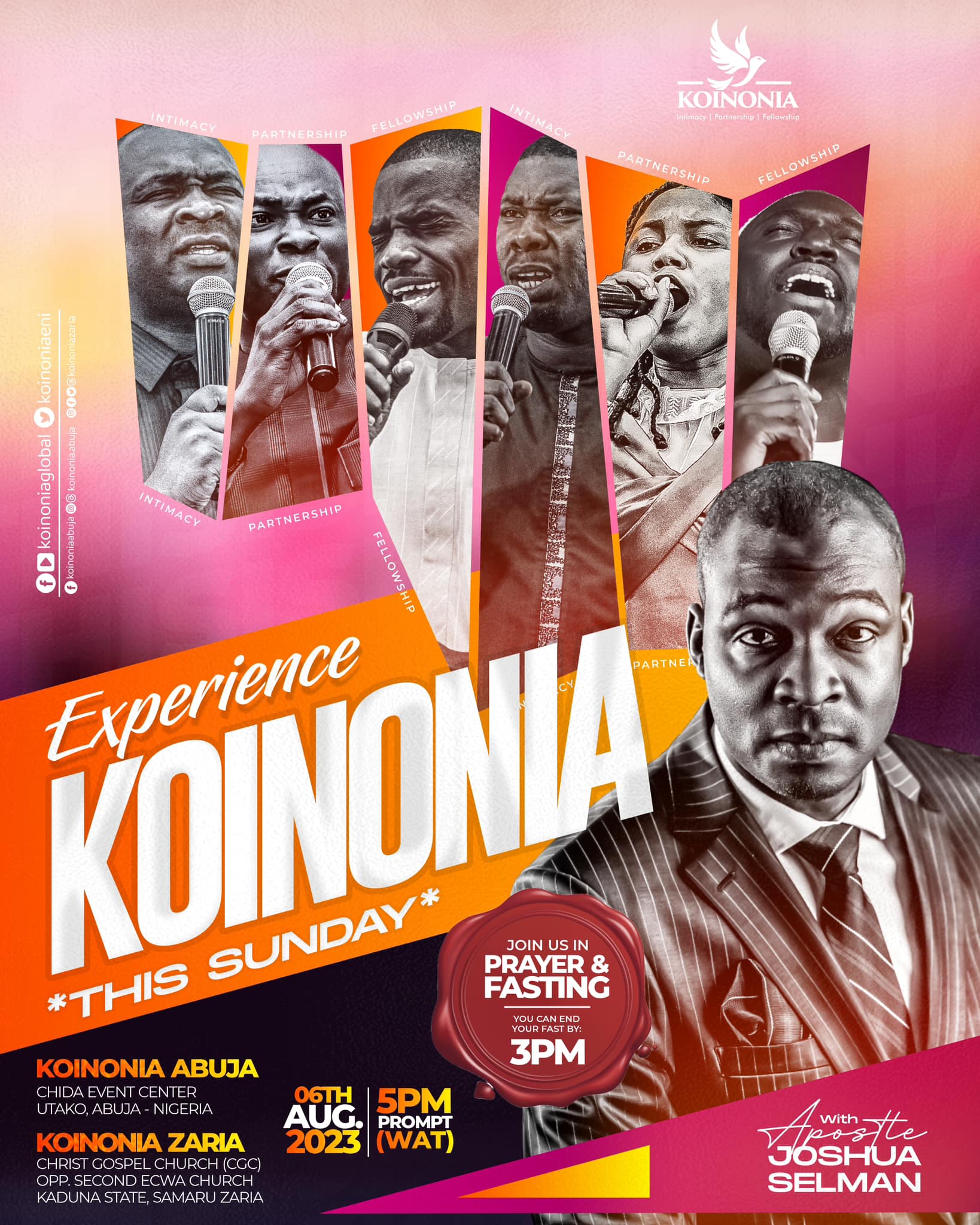 KOINONIA Sunday SERVICE 27th November 2022 WITH APOSTLE JOSHUA SELMAN ...