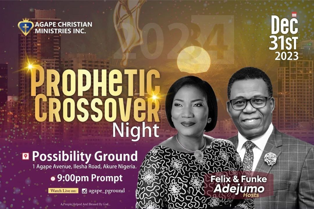 AGAPE CHRISTIAN MINISTRIES 2023/2024 CROSS OVER SERVICE LIVE BROADCAST